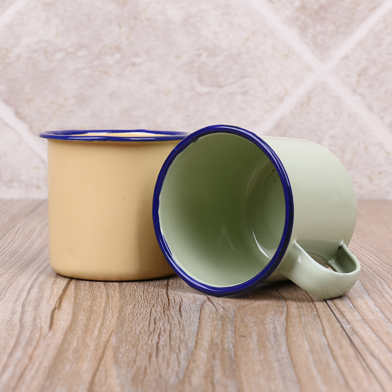 Pure yellow enamel mug | Mug Manufacturers